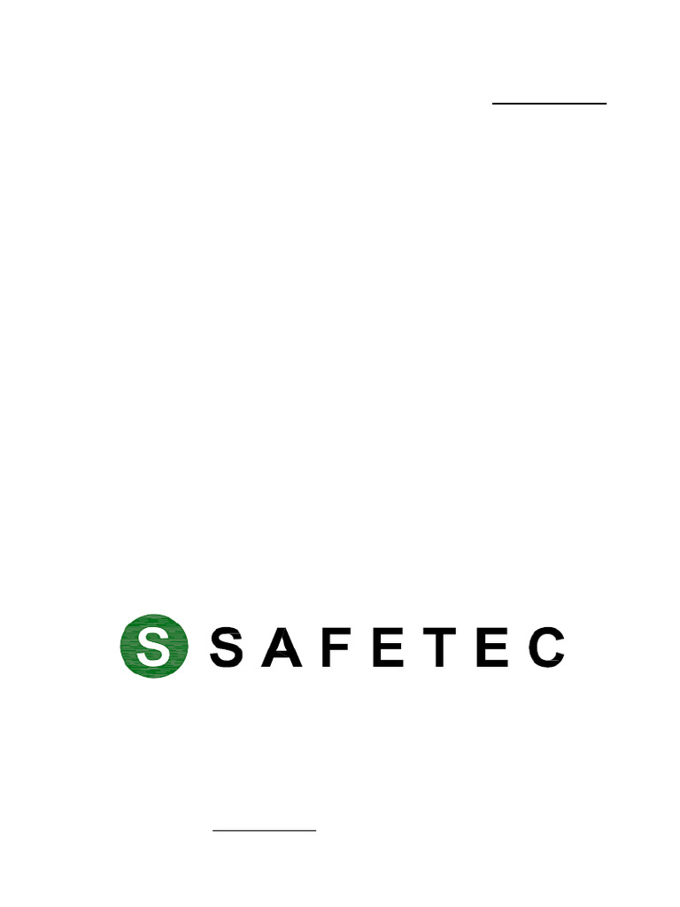 71900-Life Saving & Fire fighting-Safetec-Finished Plan - Electronic | PDF