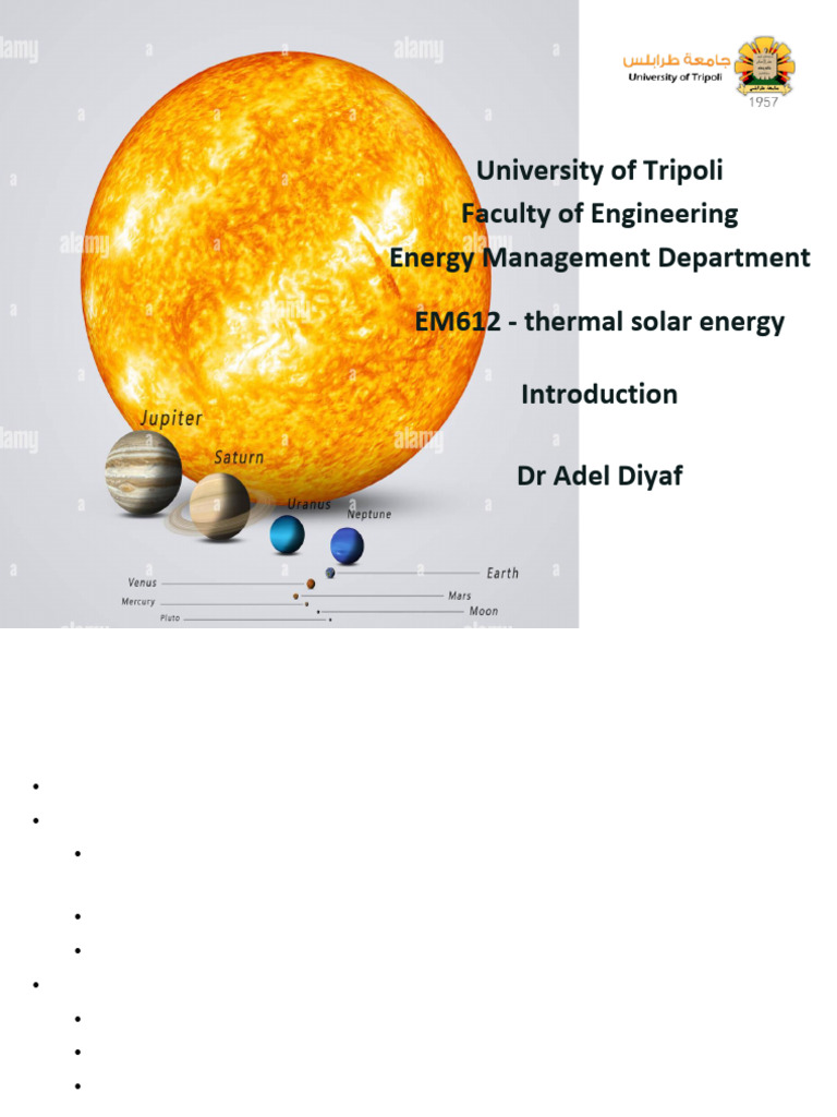 PV 01 - Thermal Solar Energy | PDF | Electromagnetic Radiation | Sun