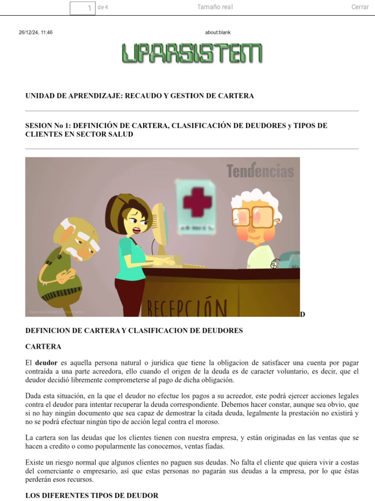 Recaudo y Gestion de Cartera - Sabtar - A | PDF