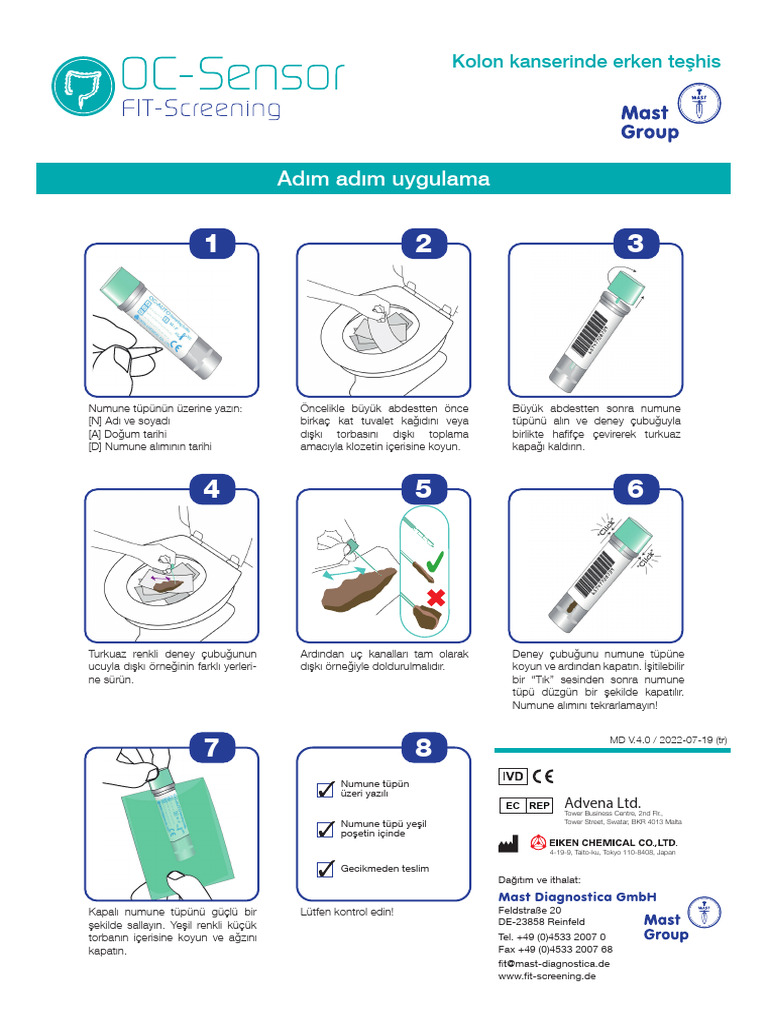 IFU OC-Sensor Probenahme-Schrittweise-Durchfuehrung (2022!07!19) TR | PDF