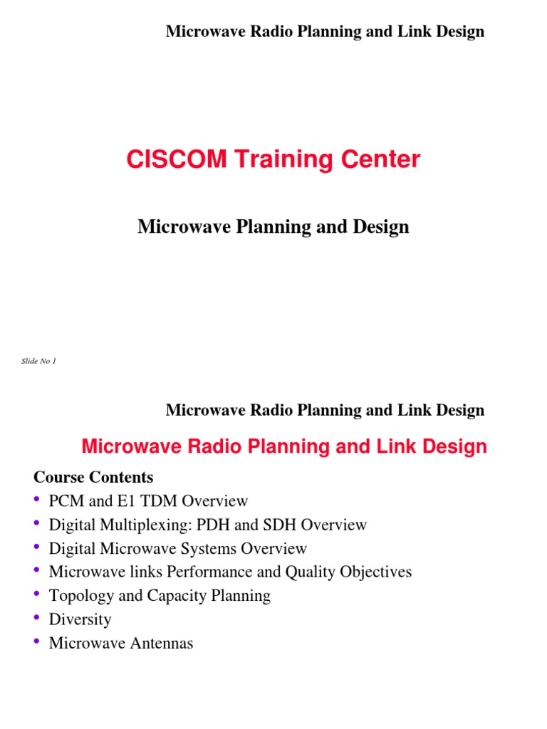 Microwave Planning and Design | PDF
