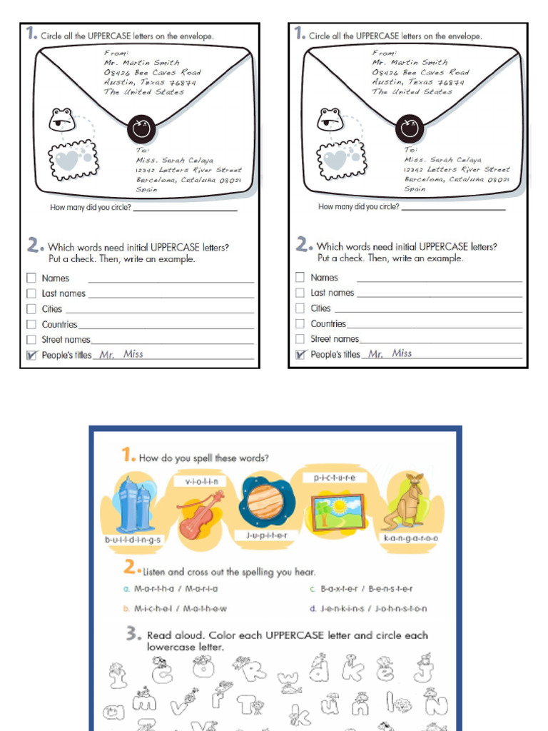 Letter Parts Primary | PDF
