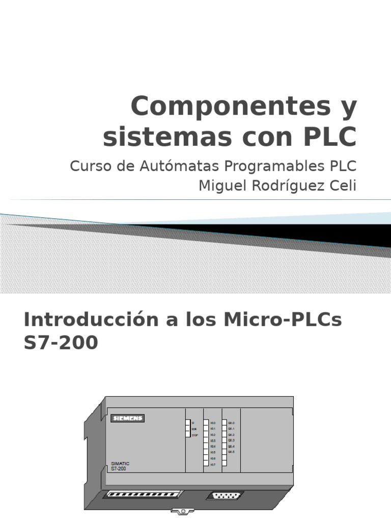 Componentes del Micro-PLC S7-200 | PDF | Unidad Central de ...