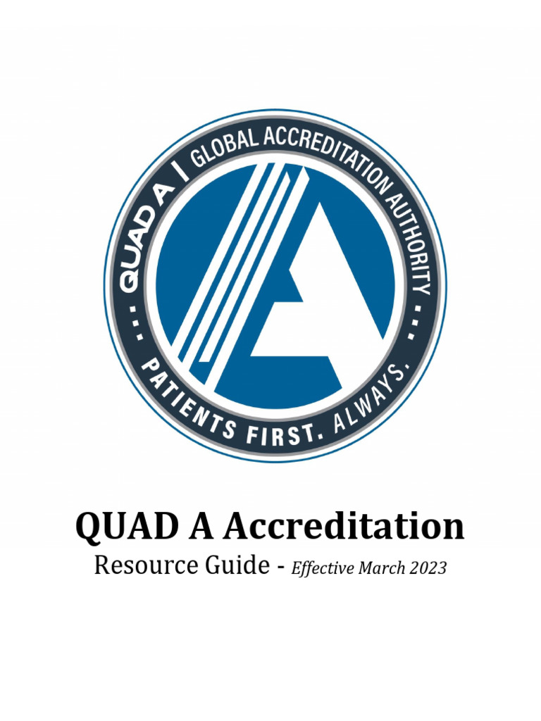 QUAD_A_Accreditation_Resource_Guide | PDF | Dental Degree | Oral And ...