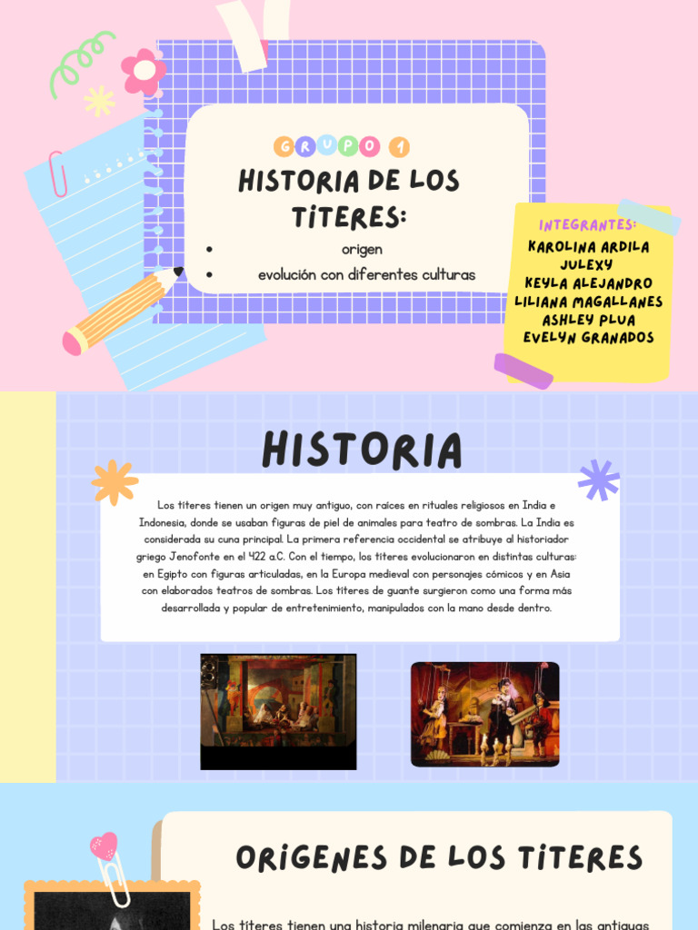 Historia de Los Titeres | PDF | Marionetas | Teatro