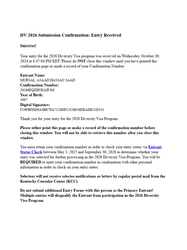 Https Dvprogram - State.govapplication - Aspx | PDF