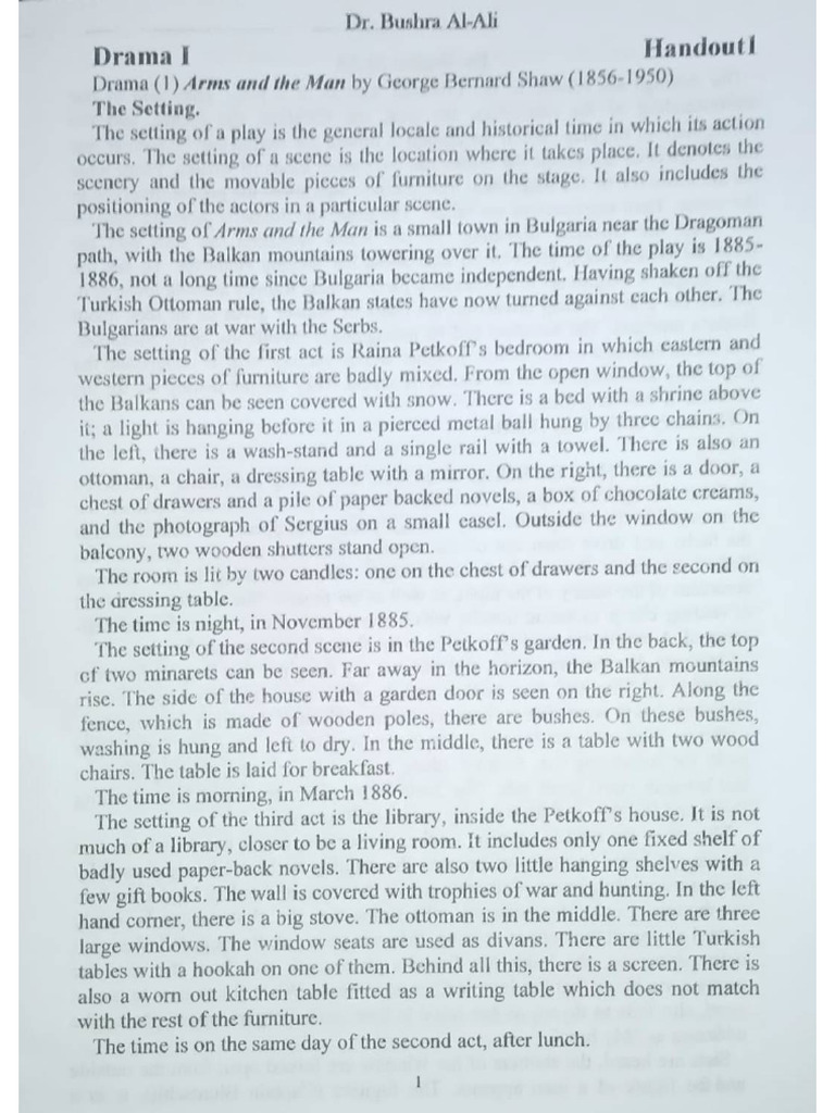 Handout(1) Drama | PDF