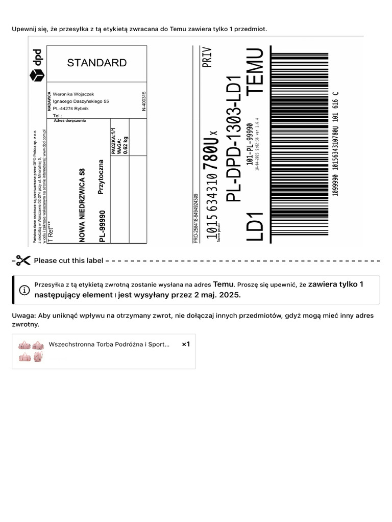 Print for TEMU | PDF