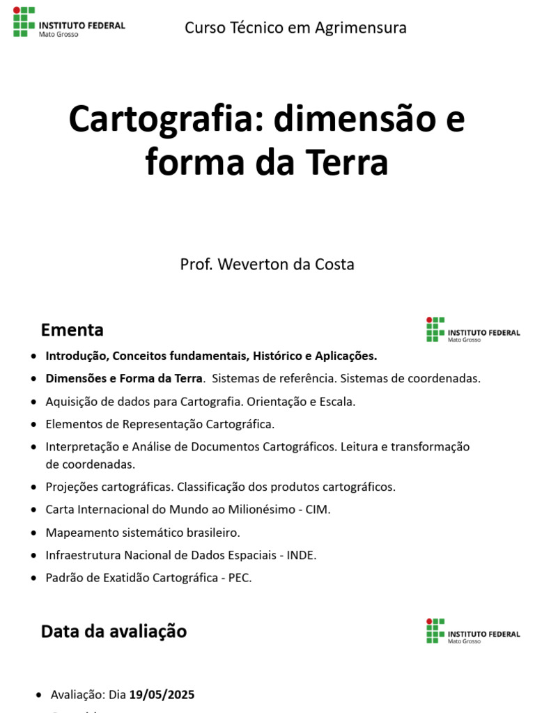 Cartografia- Aula 2-Dimensões e Forma Da Terra-48580a9beff14e059144293 NIKED3Q Cópia | PDF ...