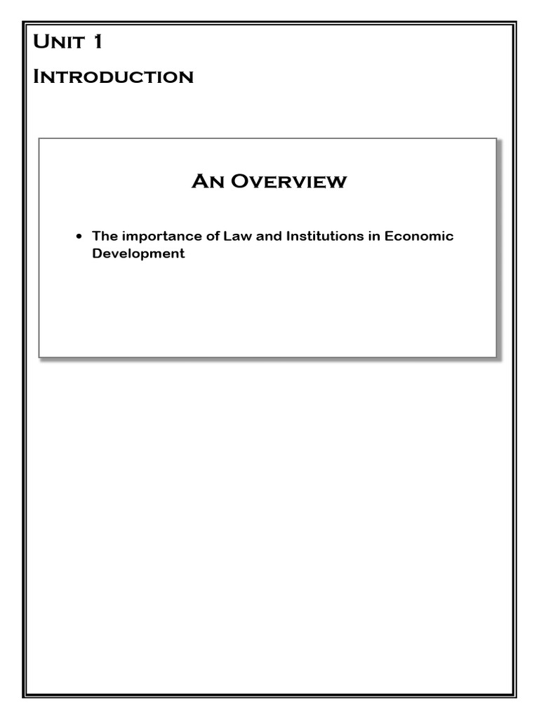Law and Institutions in Economic Growth | PDF | Taxes | Governance