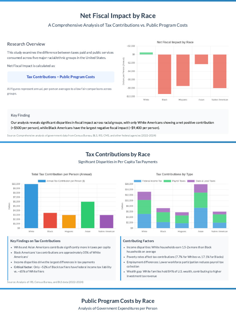 Slide Deck - Visual Summary of Fiscal Impact by Race | PDF | Economic ...