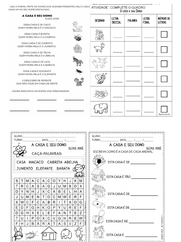 A Casa e o Seu Dono 1 Ano | PDF