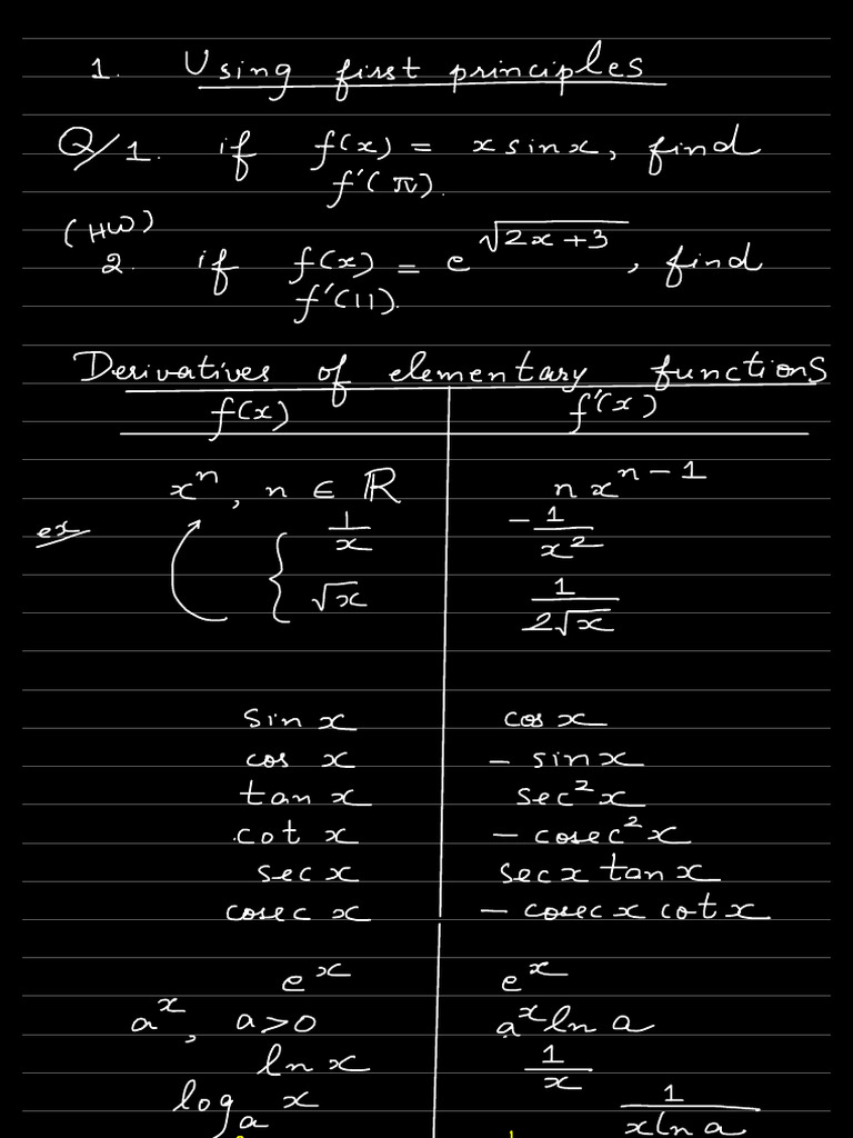 Methods of Differentiation | PDF | Special Functions | Euclidean Geometry