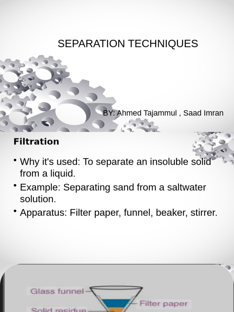 SEPARATION TECHNIQUES | PDF