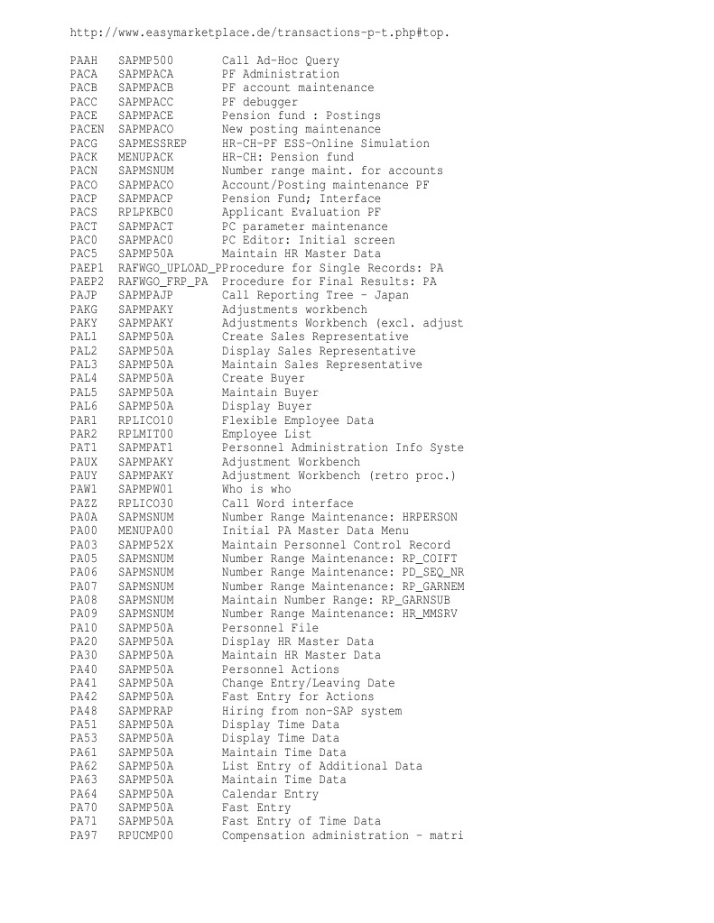 TCodes P | PDF | Information Technology Management | Systems Engineering