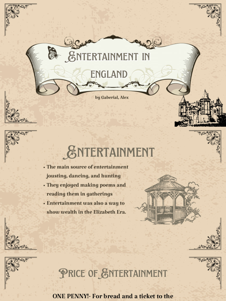 Entertainment in England | PDF