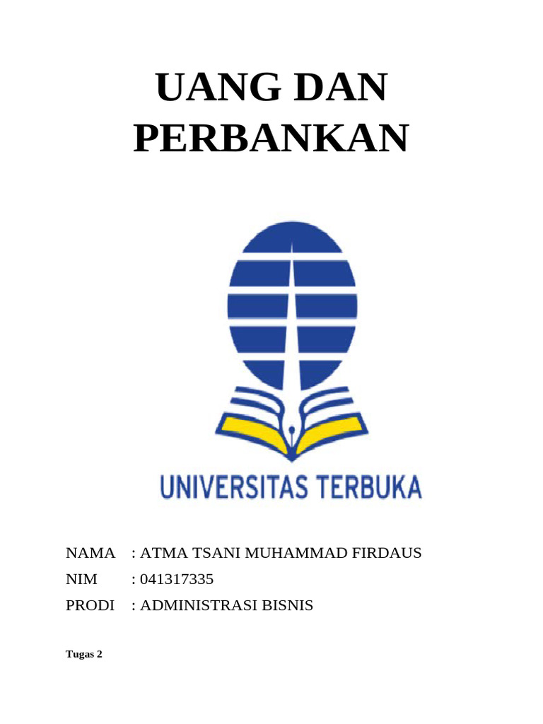 Tugas 3 Uang Dan Perbankan | PDF