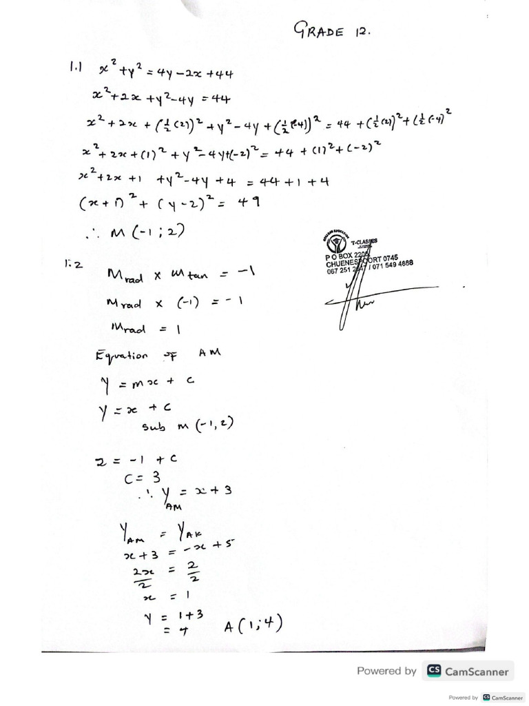 GRADE 12 ASSIGNMENT MEMO(2) | PDF