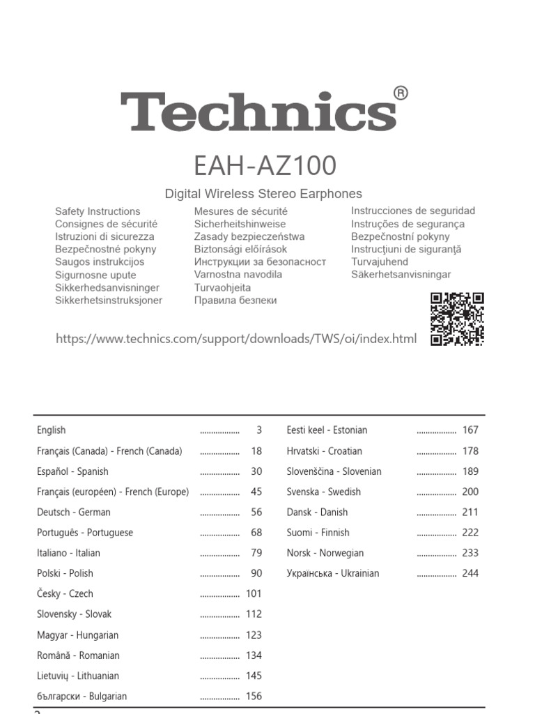Eah Az100 Pnqw6265xa Si en CF SP Ge Etc S | PDF | Headphones | Electromagnetic Interference
