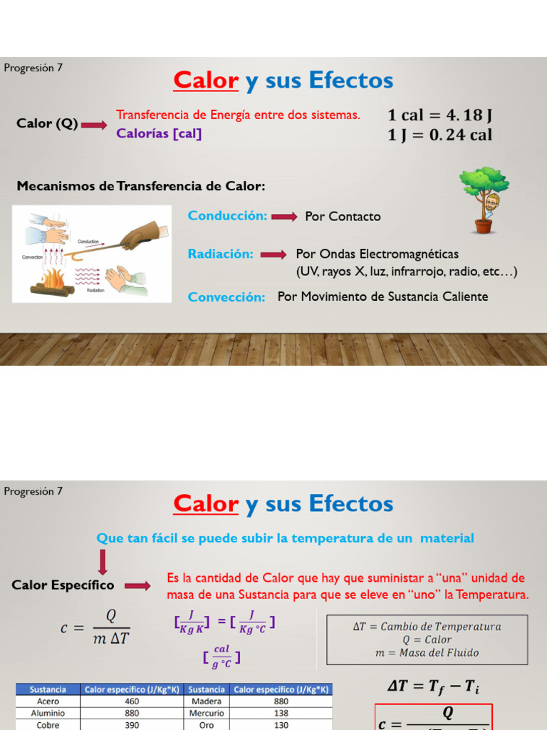Efectos del Calor y Transferencia Energética | PDF