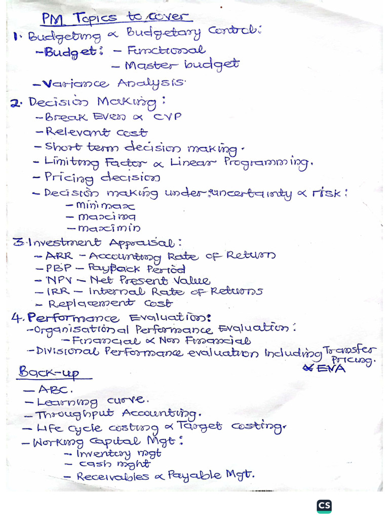 Sure PM Topics To Cover For Success | PDF