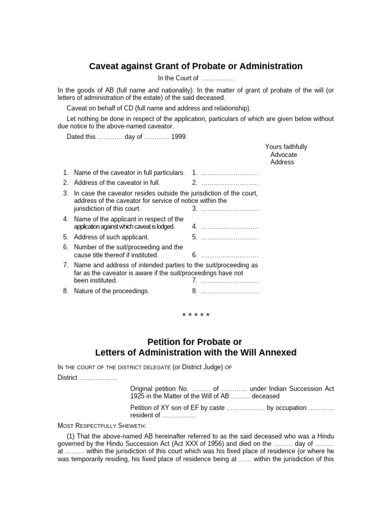 Chapter 53 - Forms-Testamentary Matters | PDF | Probate | Will And ...