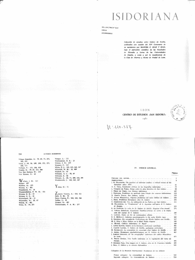 Brou 1961 Problemes Liturgiques Chez S. Isidore | PDF