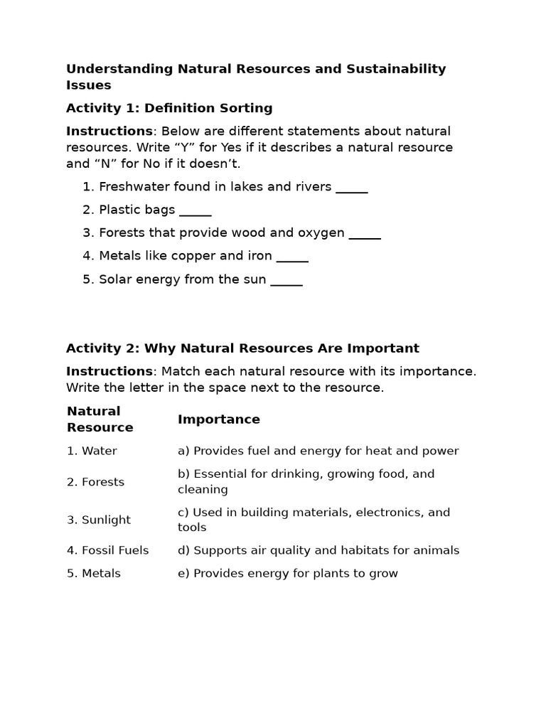 Section 2 - Revision Worksheets | PDF | Water | Renewable Energy