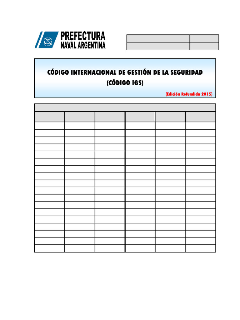 ISM Codigo IGS - Ed. 2015 | PDF