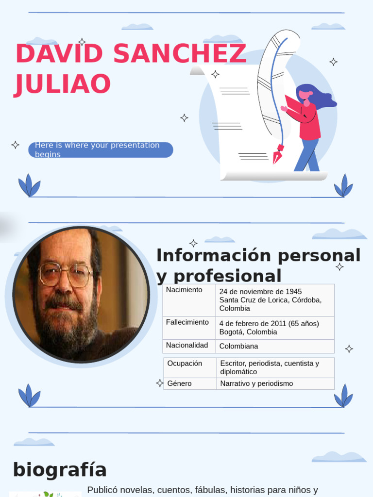Biografía de David Sánchez Juliao | PDF