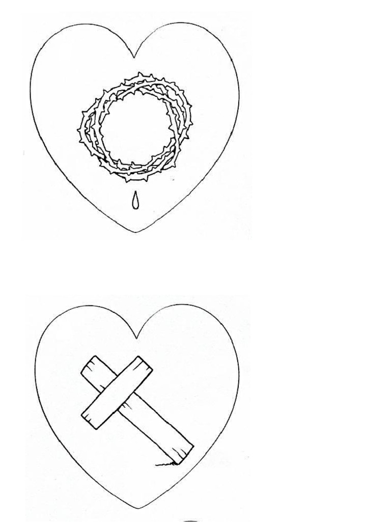 Estaciones Del Via Crucis para Colorear | PDF