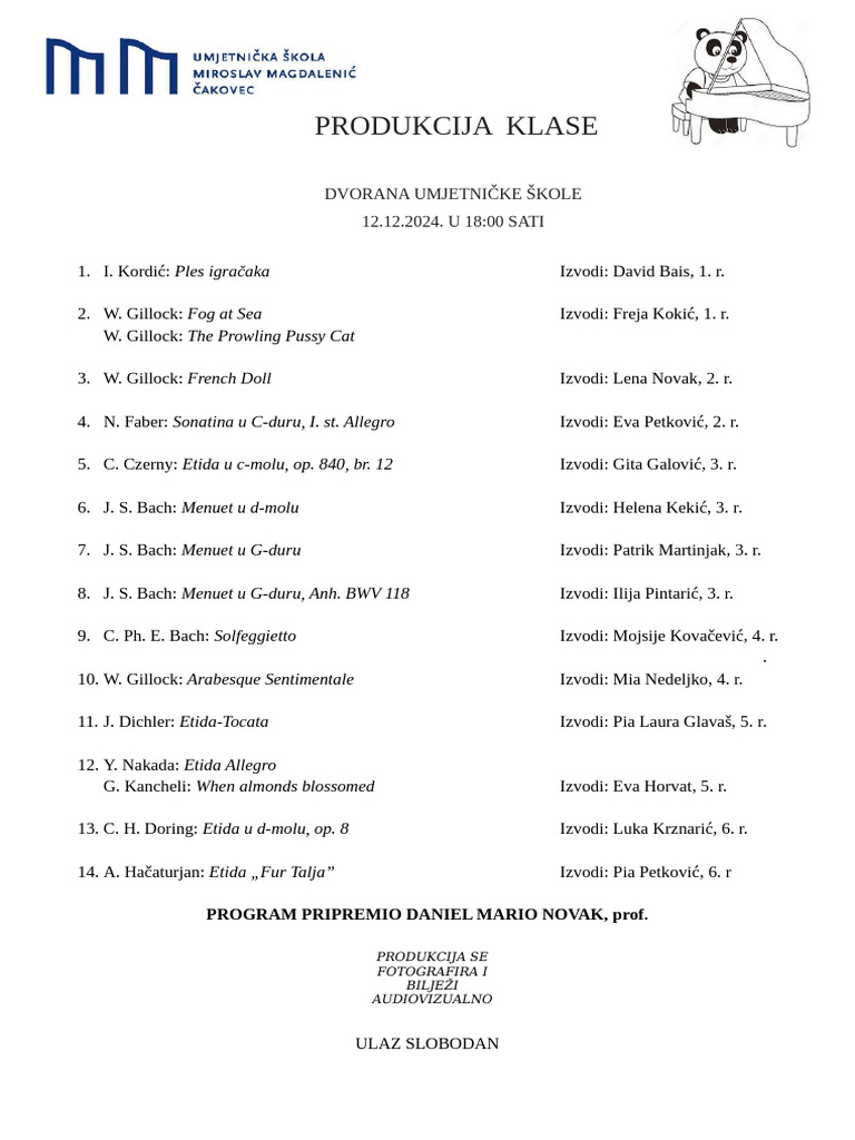 Produkcija Klase 12.12. (2) | PDF