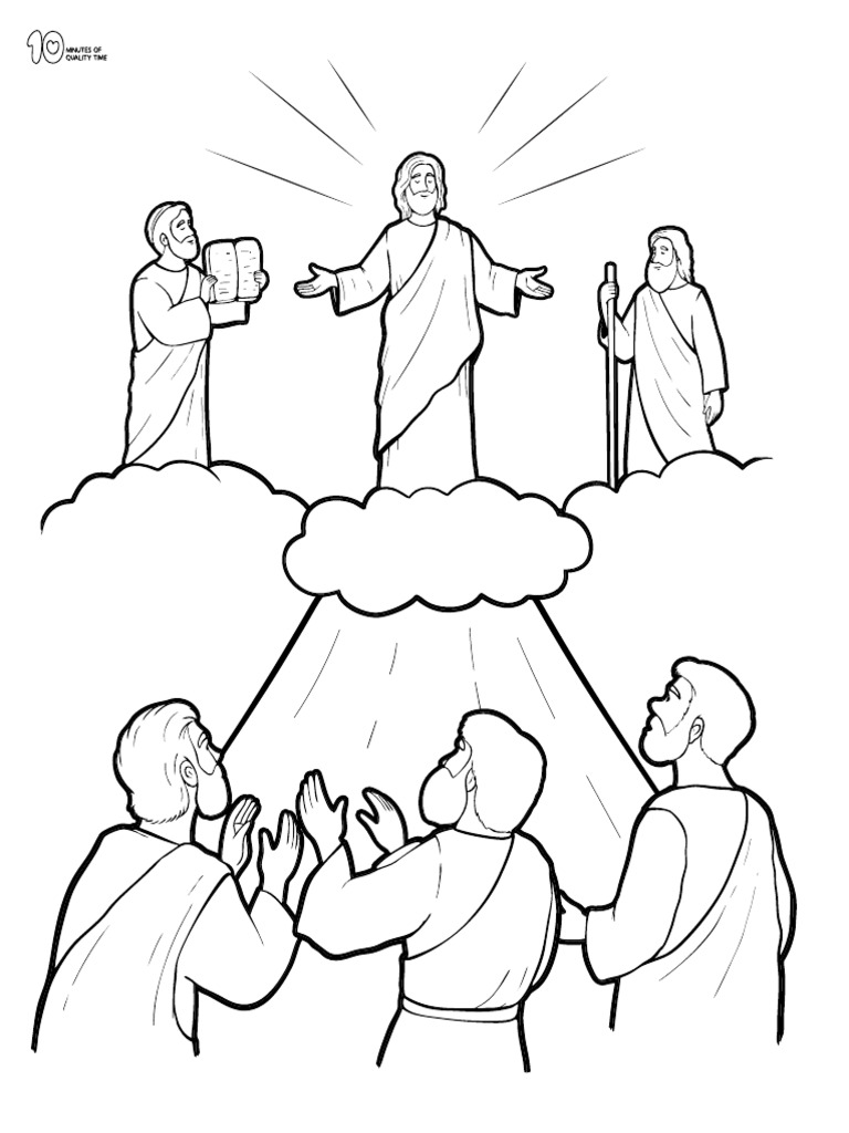 The Transfiguration Coloring Page | PDF