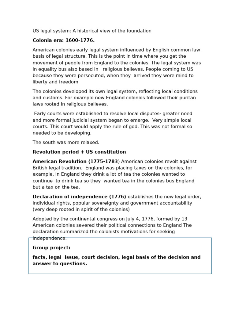 US Legal System | PDF | Constitution | The United States