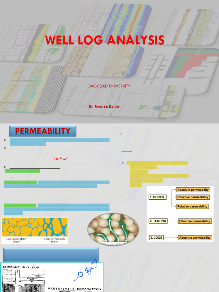 Well Log Analysis - Permeability - MOD1 Jafar | PDF | Porosity | Applied And Interdisciplinary ...