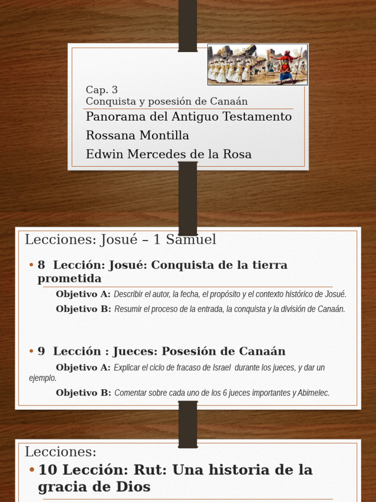 PRESENTACION. cAP3 pANO A.T. | PDF | Libro de rut | Joshua