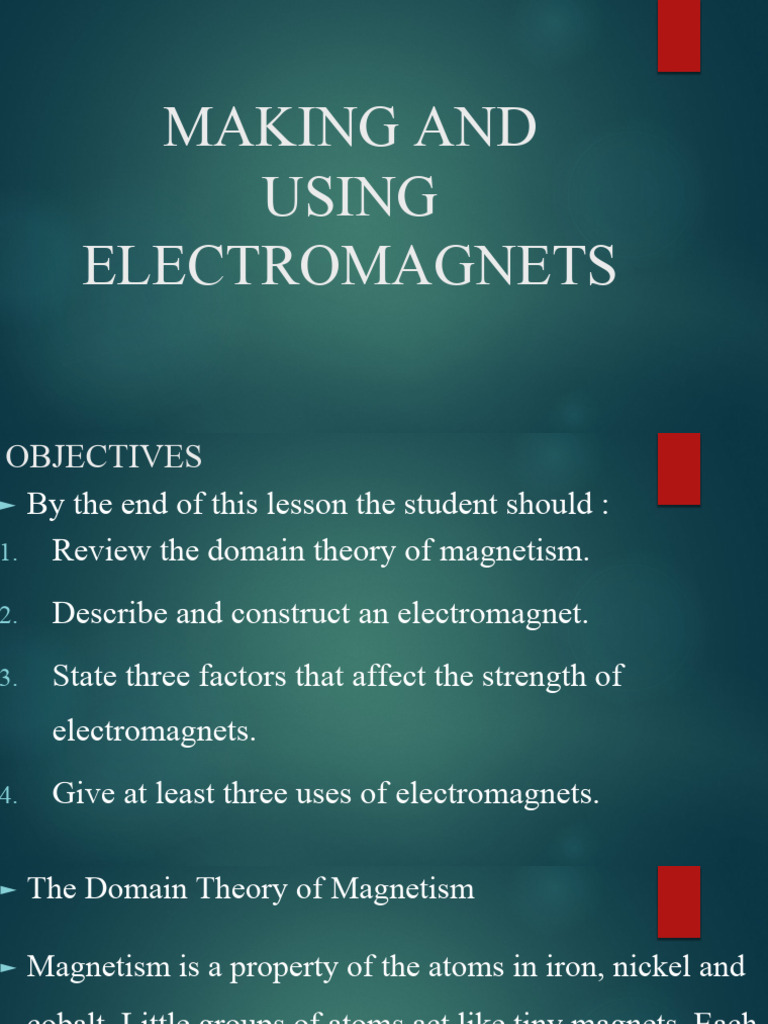 making use of electro mag | PDF | Magnetism | Magnet