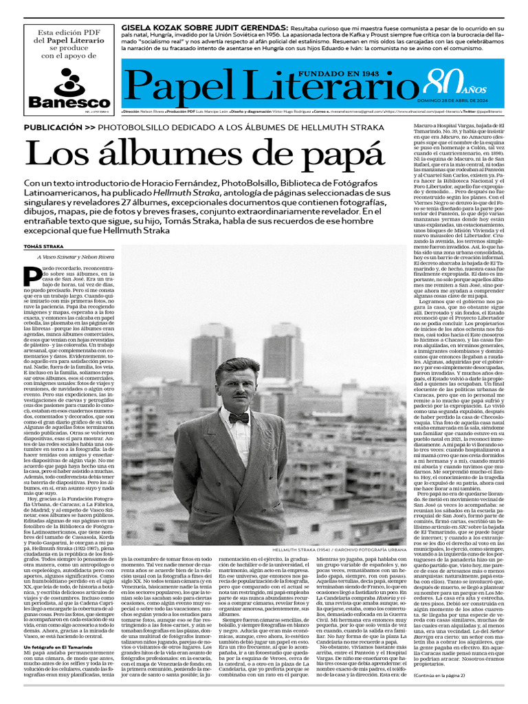 PAPEL LIT - 28-04-24 - Hellmuth Straka | PDF