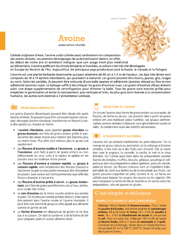 Avoine | PDF