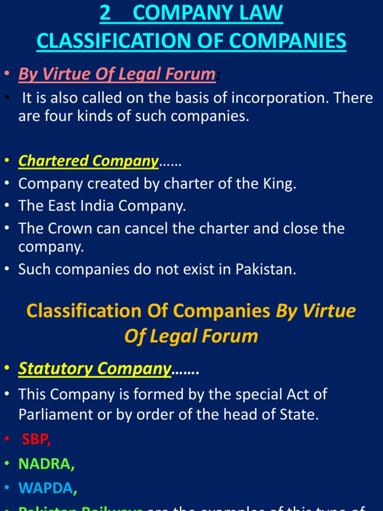 2 Classification of COMPANY | PDF | Guarantee | Privately Held Company