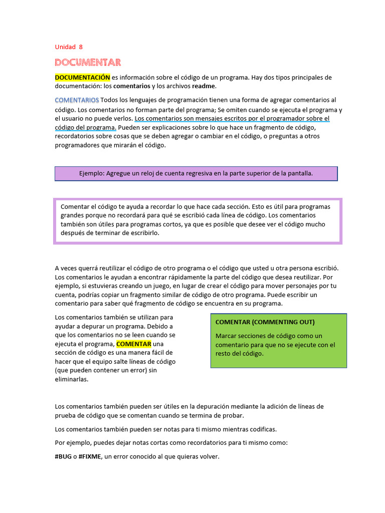 Tipos de Documentación en Programación | PDF | Archivo de computadora ...
