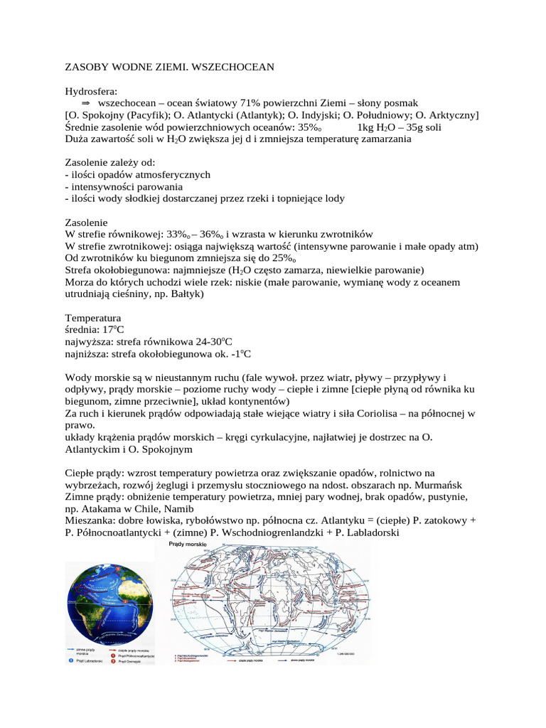HYDROSFERA geografia | PDF