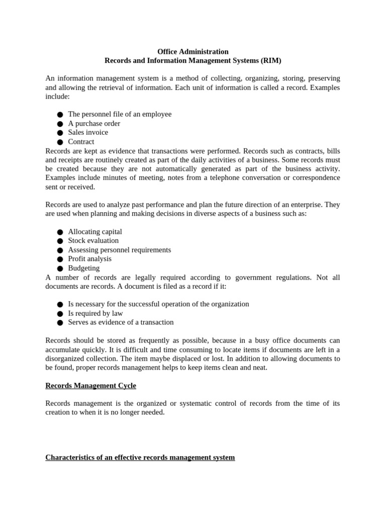 Record and Information Management Systems | PDF | Computer File | Microform