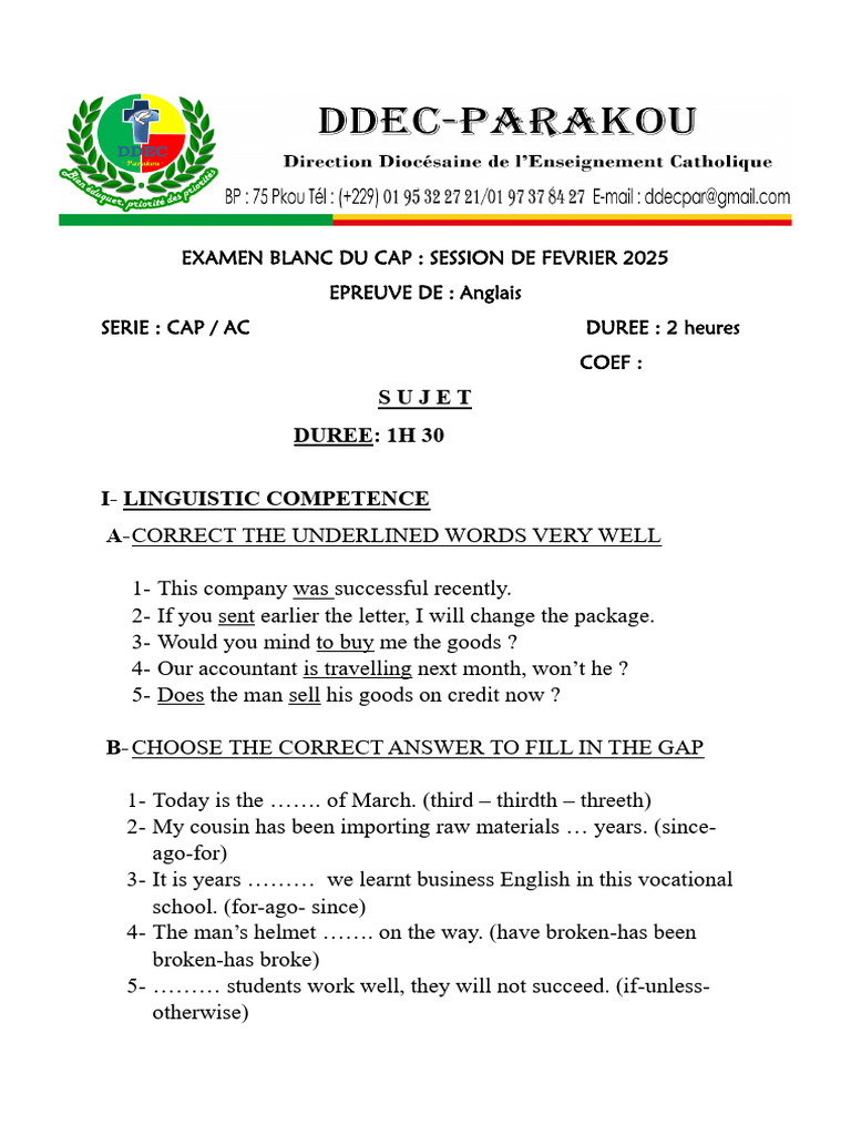 CAP English Exam February 2025 Guide | PDF | Poverty | Poverty ...
