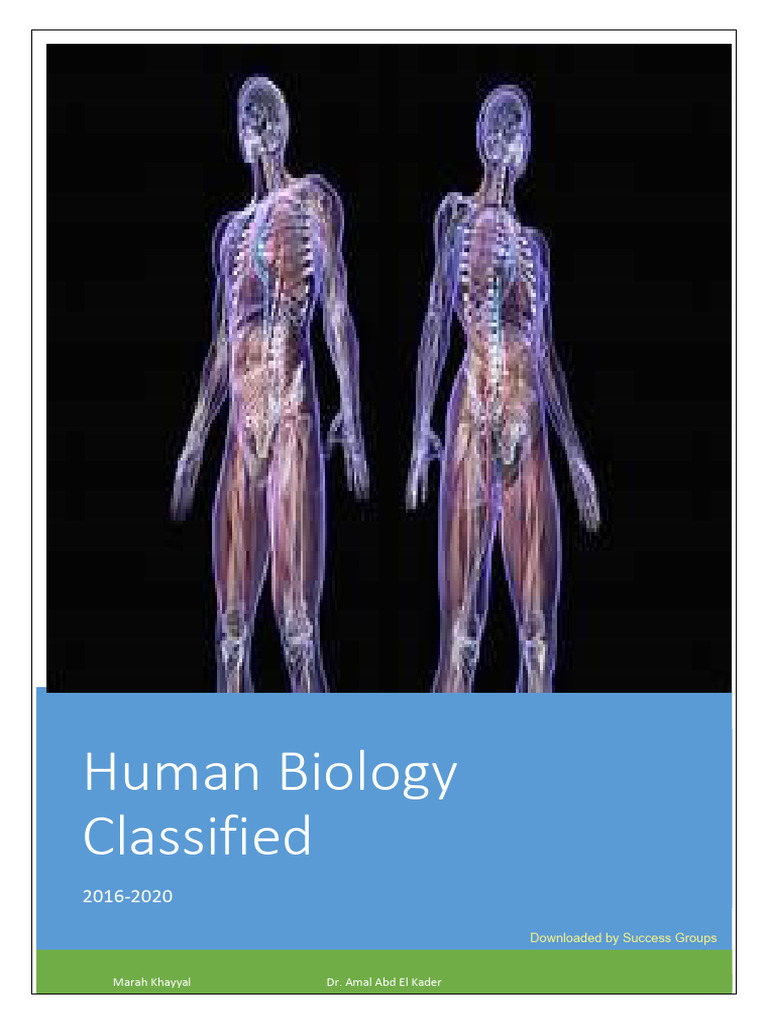Human Biology Classified P1, P2 2021 | PDF