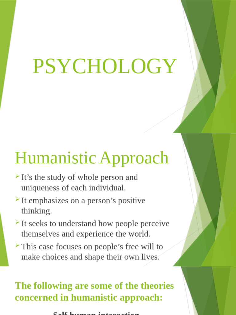 Humanistic Psychology Overview | PDF