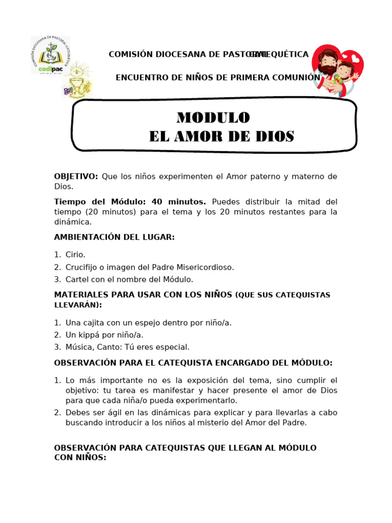 Módulo, El Amor de Dios | PDF | Amor