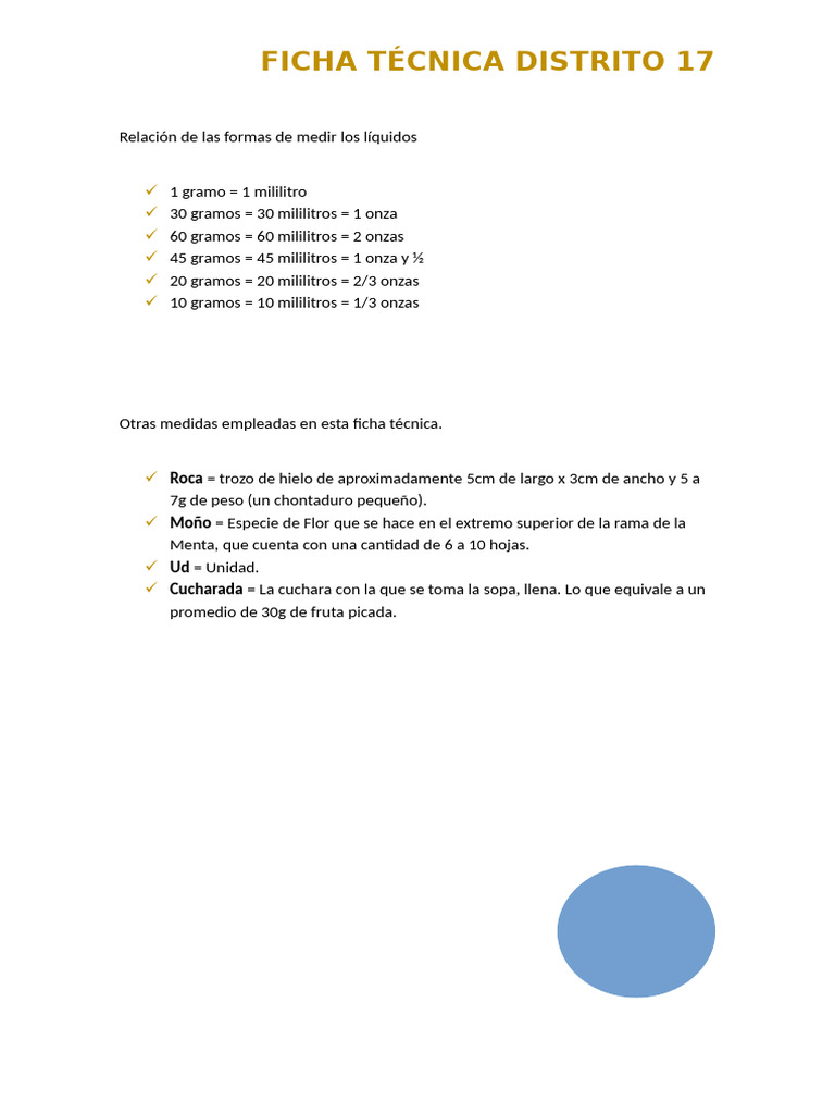 Ficha Técnica d17 | PDF | Bebida