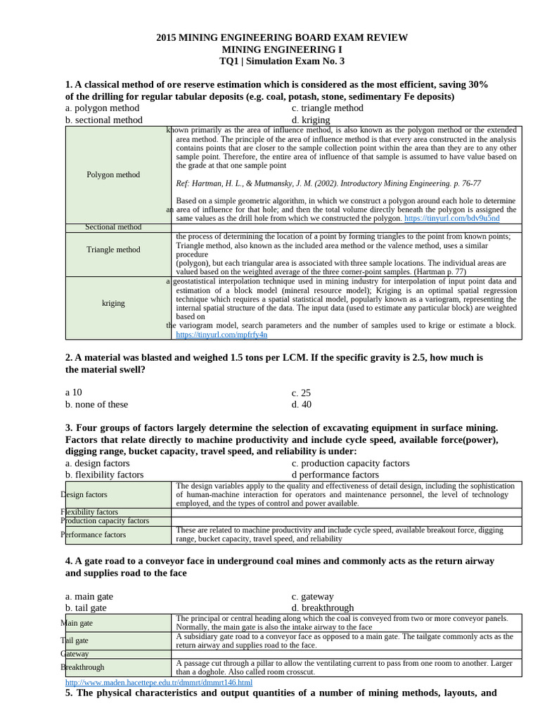 TQ 1 Hanzel | PDF | Mining | Nickel