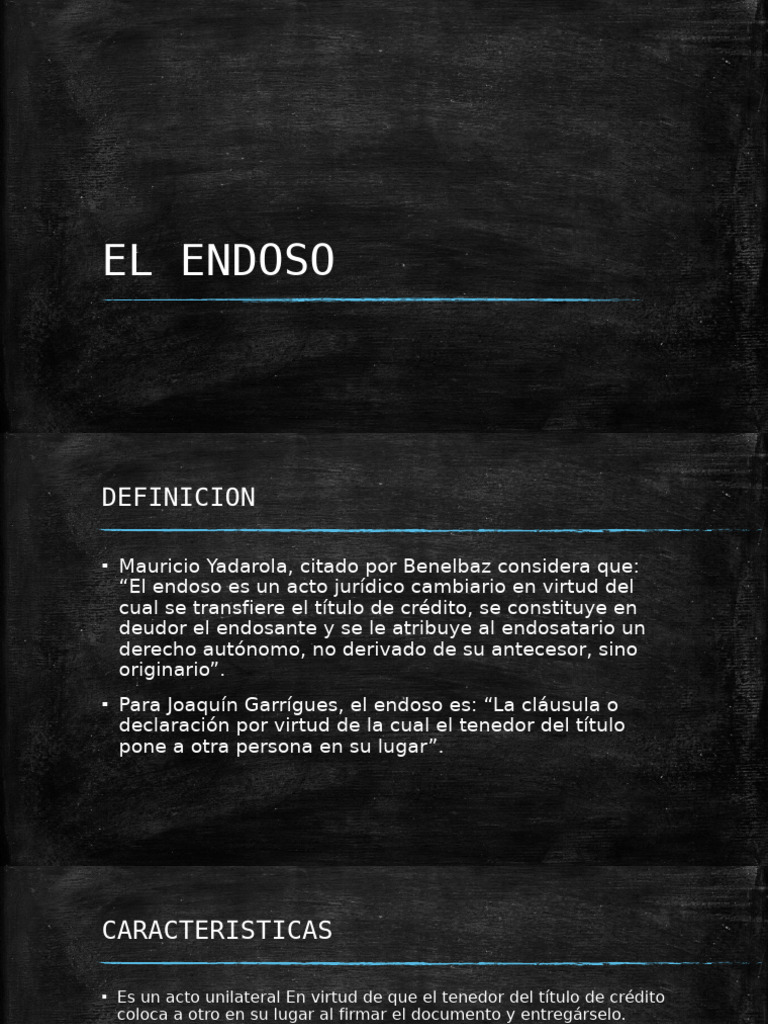 EL ENDOSO | PDF | Instrumento negociable | Justicia